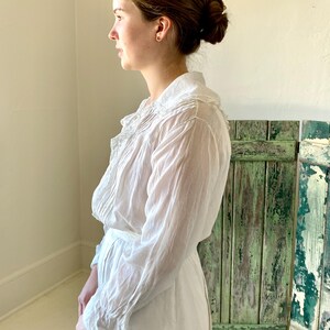 Edwardian Shirtwaist With French Cuffs Size Small - Etsy