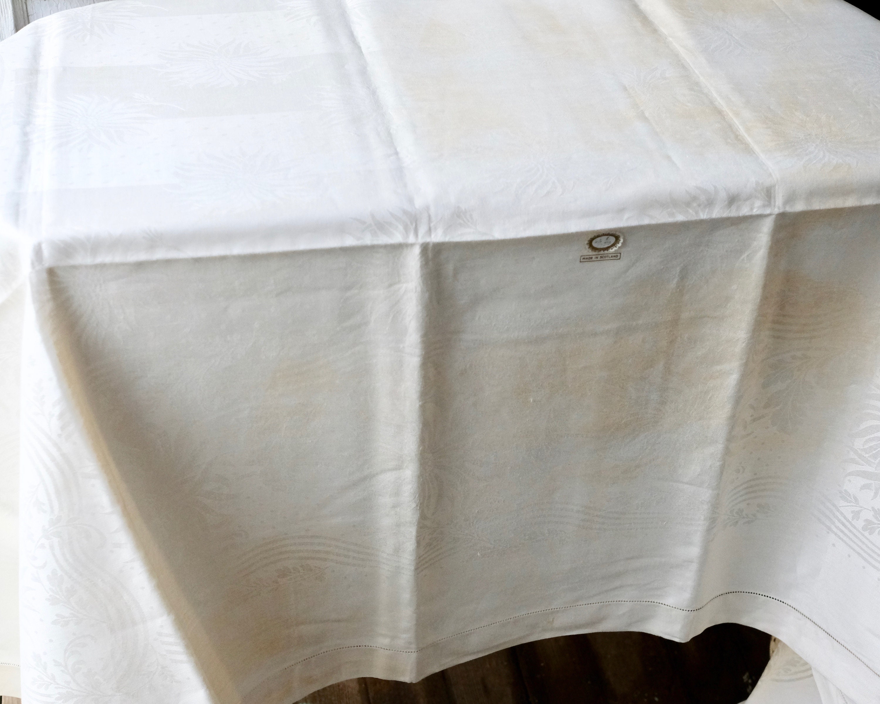 Vintage Damask Table Linens New Old Stock 70 X 70 | Etsy