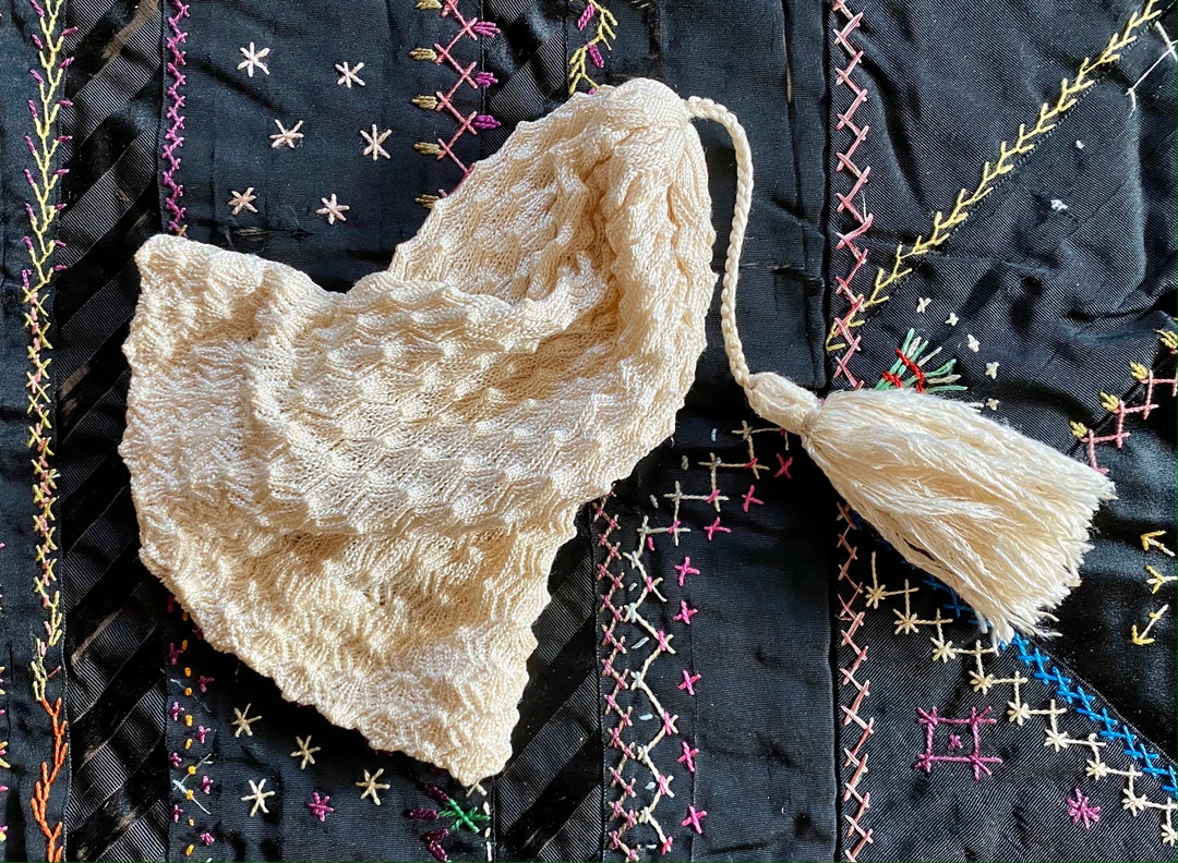 Victorian Silk Knit Baby Stocking Night Cap - Etsy