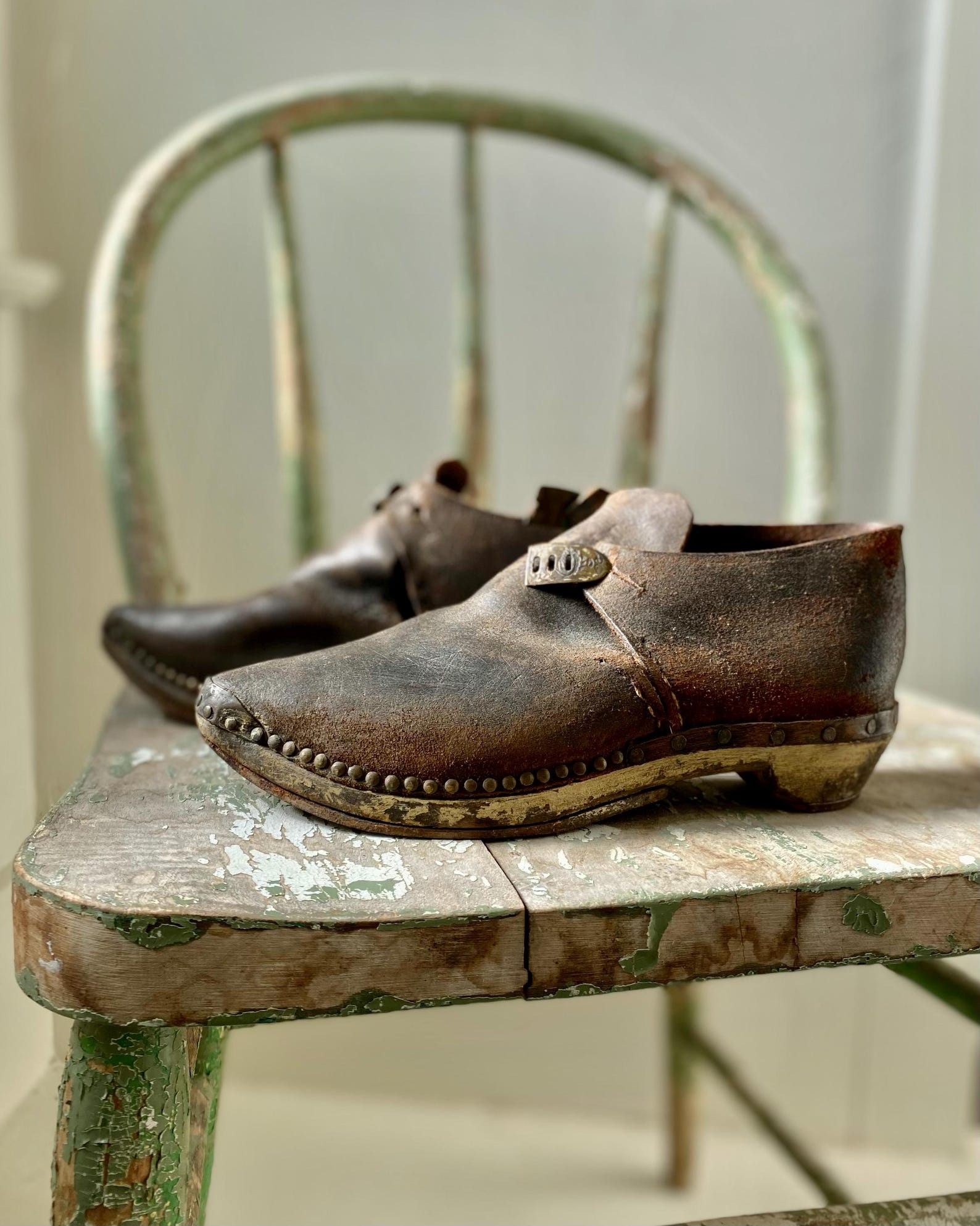 Antique "lancanshire" Style Clogs - Etsy
