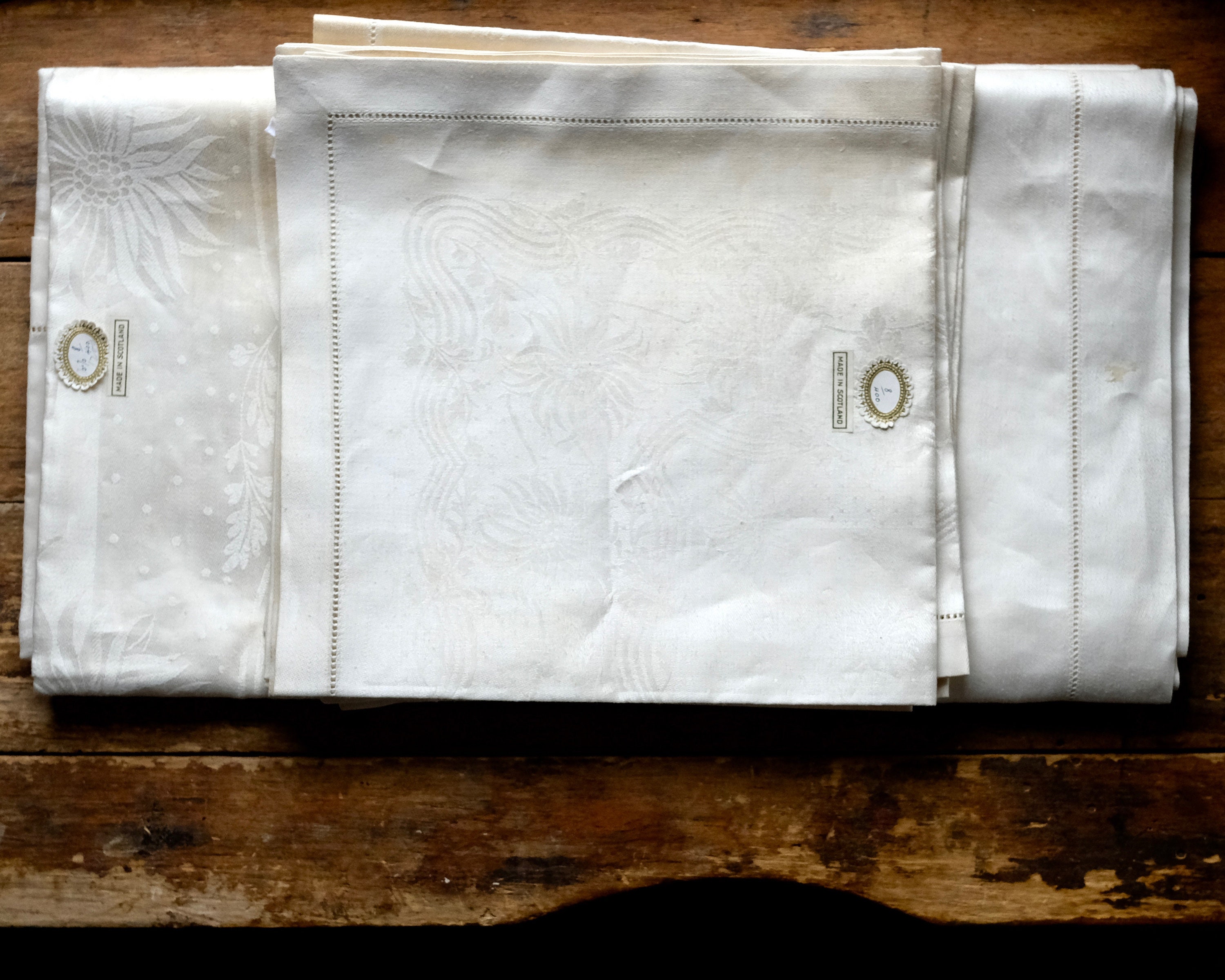 Vintage Damask Table Linens New Old Stock 70 X 70 | Etsy