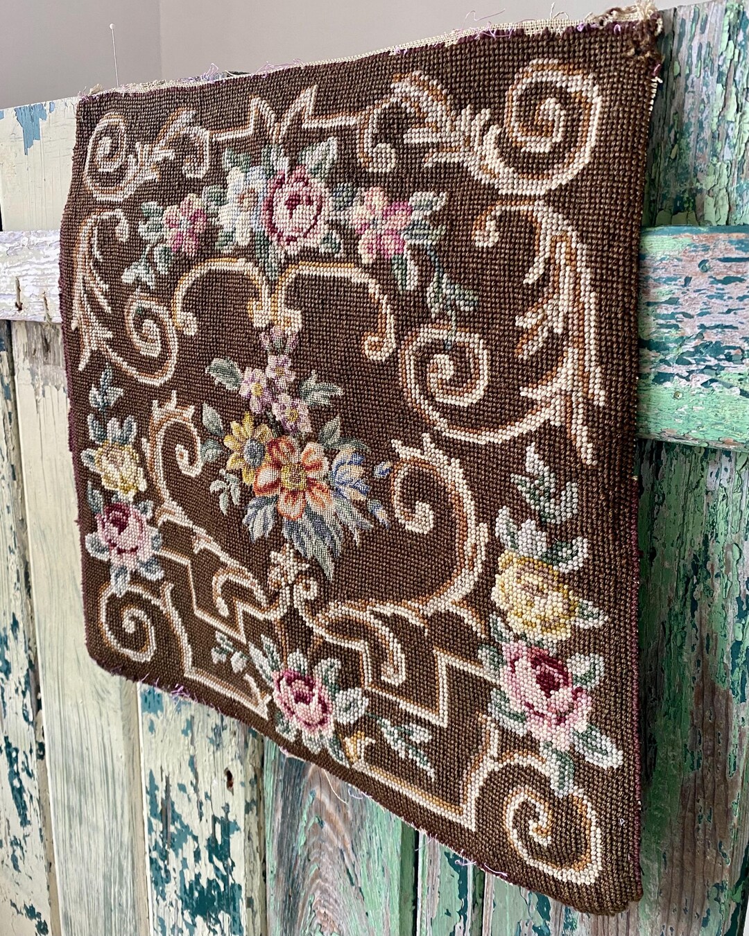 Antique Victorian Needlepoint - Etsy