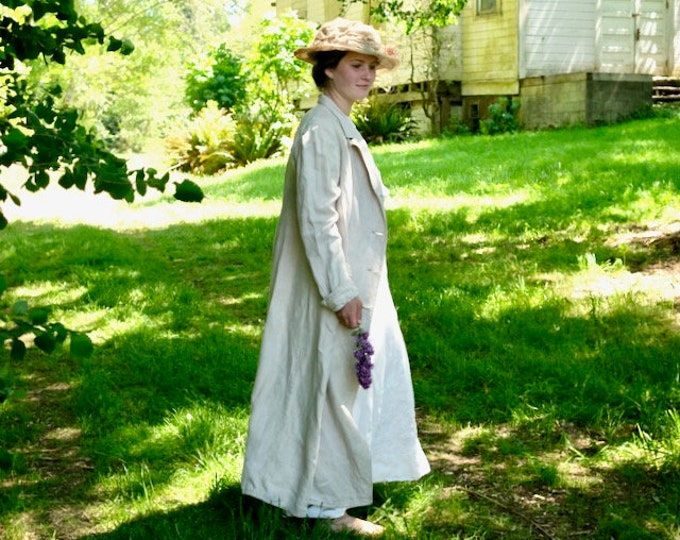 Edwardian Ladies Linen Motoring Duster Size Small - Etsy