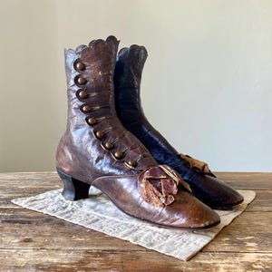 Antique 1860s Bixby Button Boots - Etsy