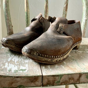 Antique "lancanshire" Style Clogs - Etsy