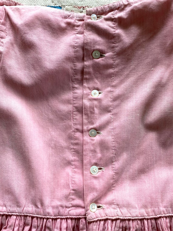 Early Pink Chambray Children's Dress - Gem