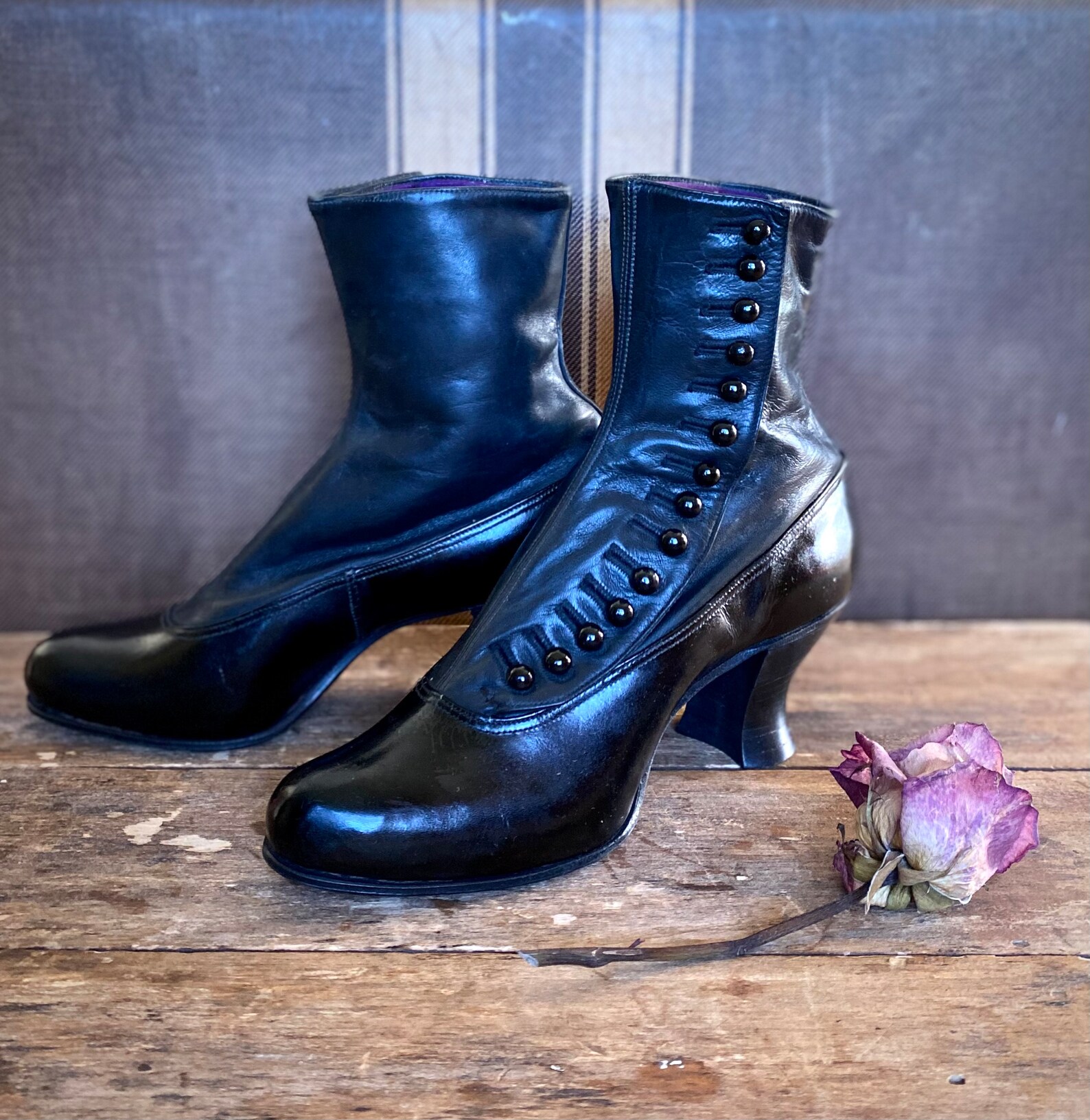 Edwardian New Old Stock Ladies Button Boots - Etsy