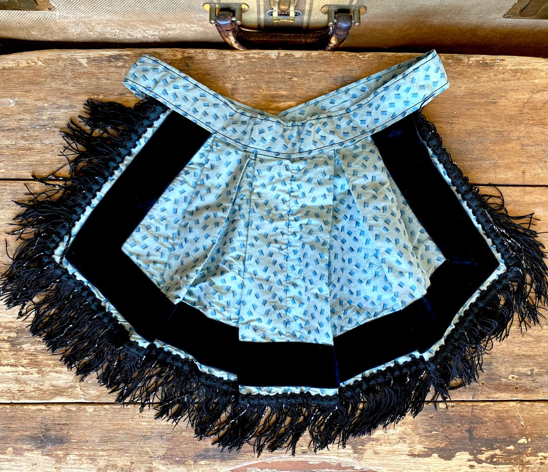 1860s Silk Taffeta Fancy Apron - Etsy