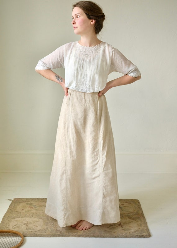 Vintage edwardian 100% linen - Gem