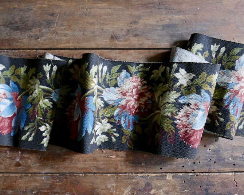 Antique Victorian Floral Cotton Border 5 Yards 5-3/4 - Etsy