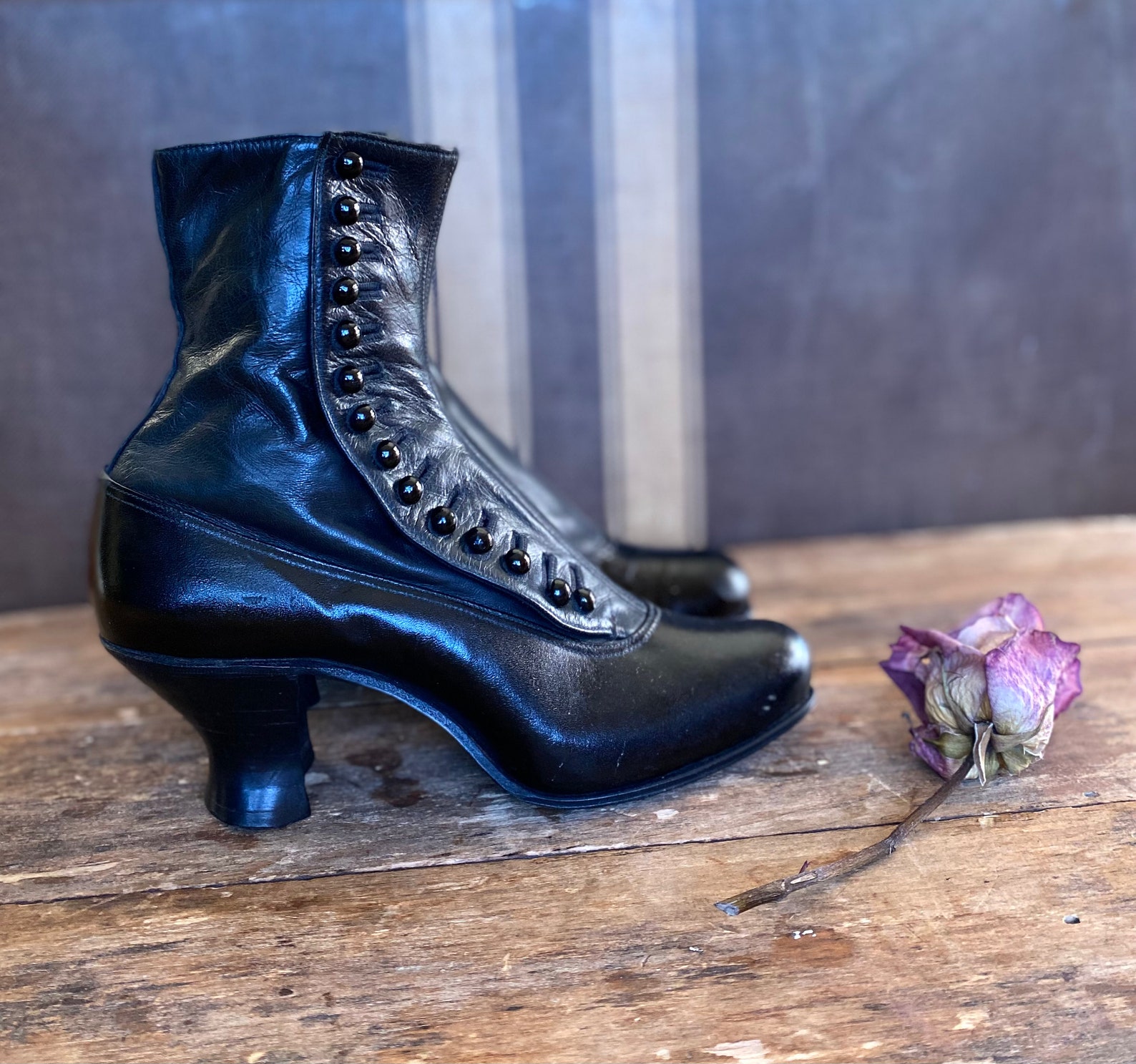 Edwardian New Old Stock Ladies Button Boots - Etsy