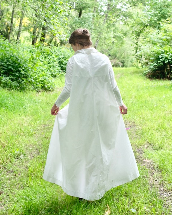 Victorian 1860s Nightgown Robe XS - Gem