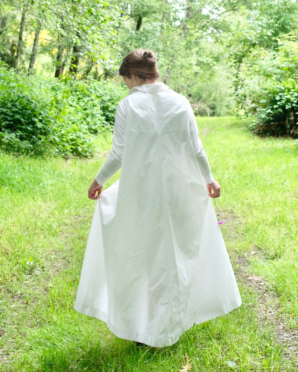 Victorian 1860s Nightgown Robe XS - Etsy