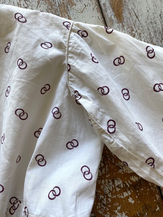 Victorian Girls Double Ring Print Dress - Gem