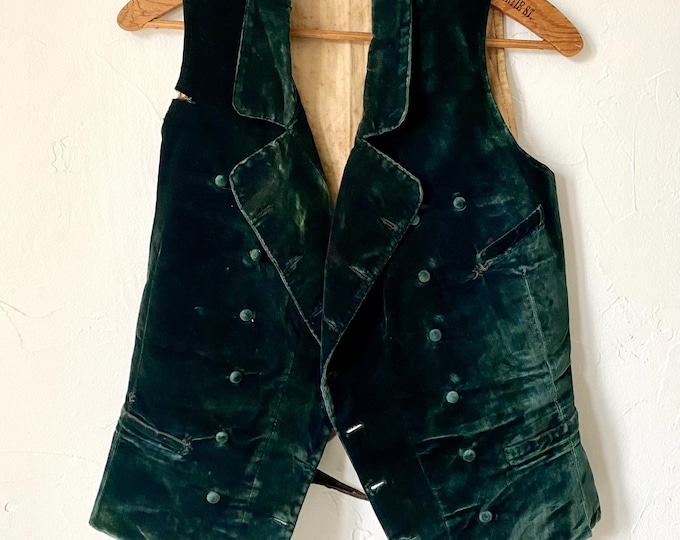 Early 1800s Empire Era Gents Silk Velvet Waistcoat - Etsy
