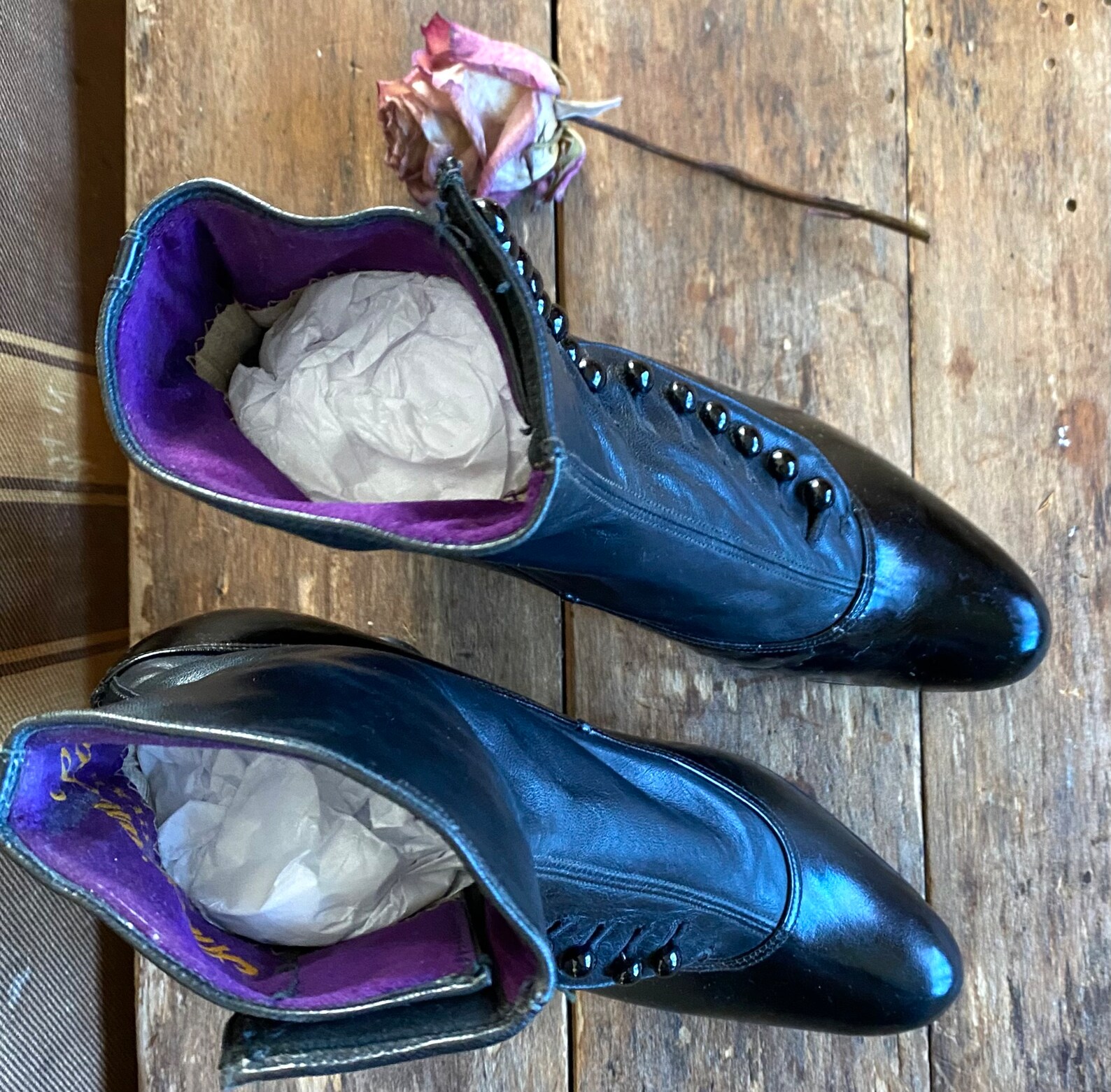 Edwardian New Old Stock Ladies Button Boots - Etsy