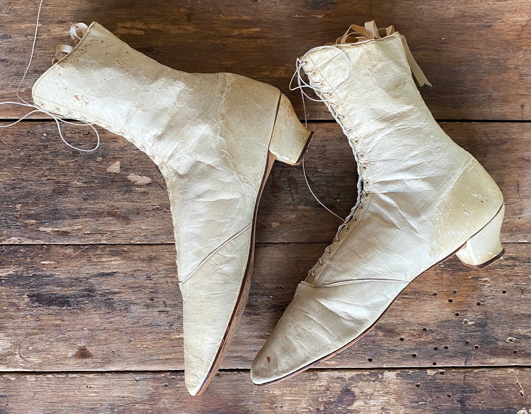 1840s 1850s Front Lacing Boots - Etsy