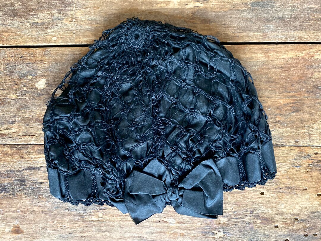 Antique Mourning Boudoir Cap - Etsy Australia