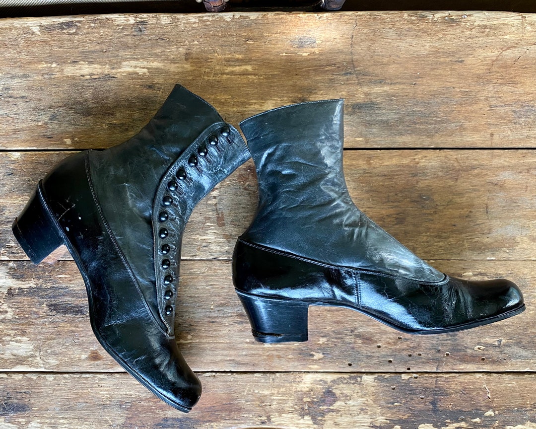 Antique Ladies Button Boots - Etsy