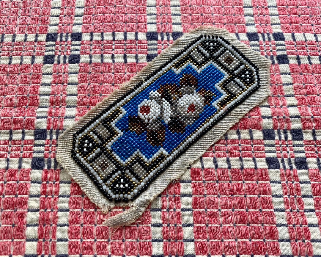 Antique Victorian Beadwork for Small Case or Compact - Etsy