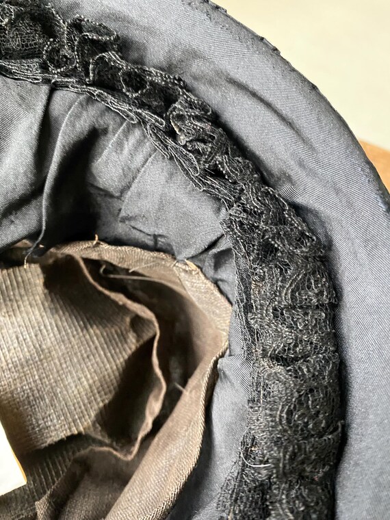 Victorian Mourning Bonnet Circa 1870s - Gem