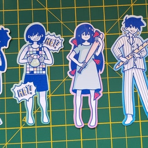 Omori Headspace Stickers Omori, Basil, Kel, Aubrey, Hero and Mari - Etsy