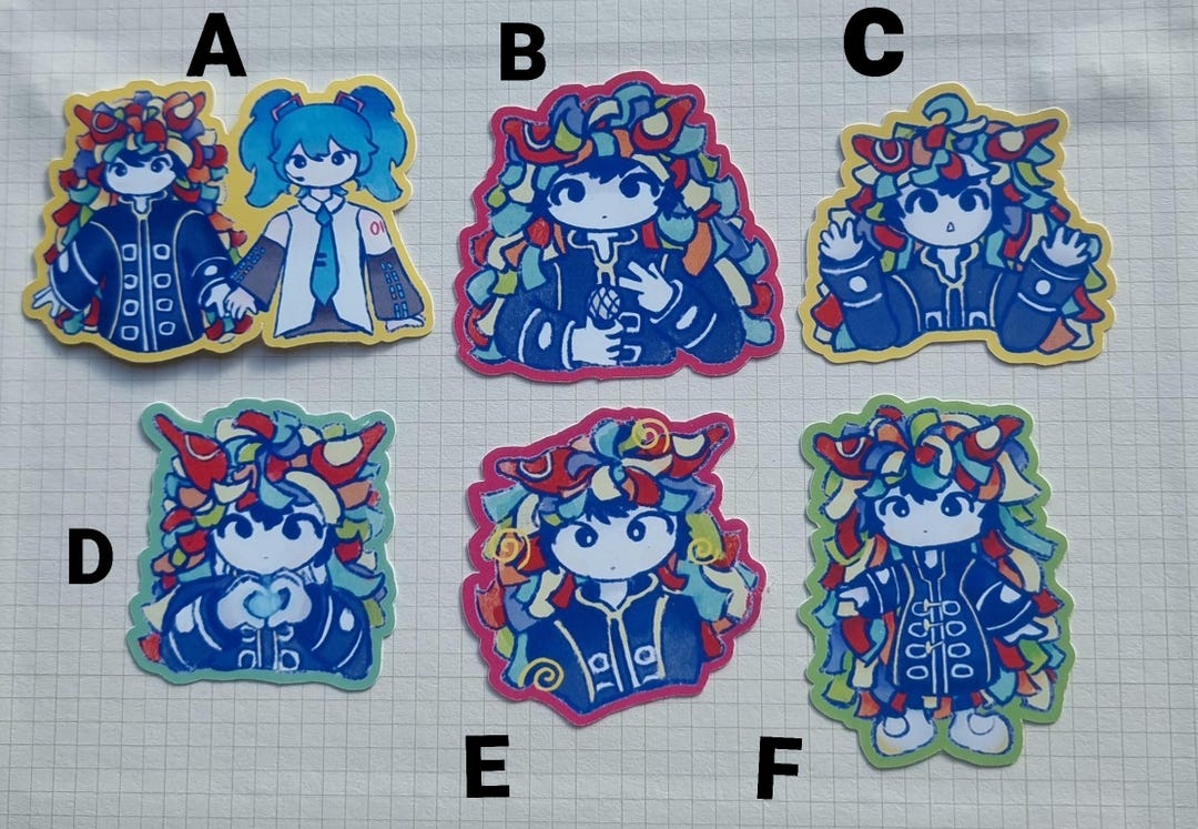 Kikuo Hoshi-kun Hatsune Miku Stickers - Etsy