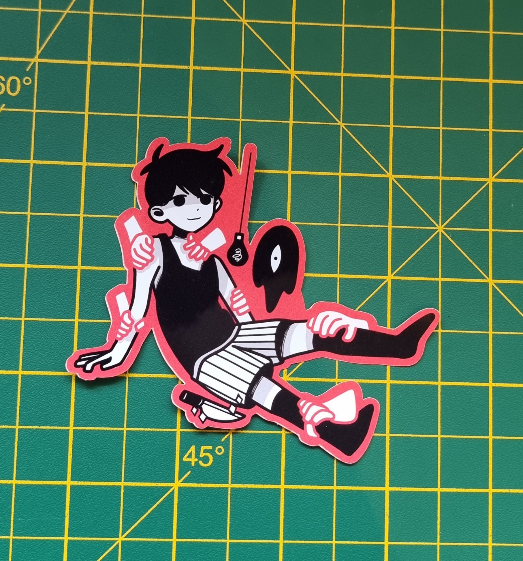 OMORI Red Hands Whitespace Sticker - Etsy