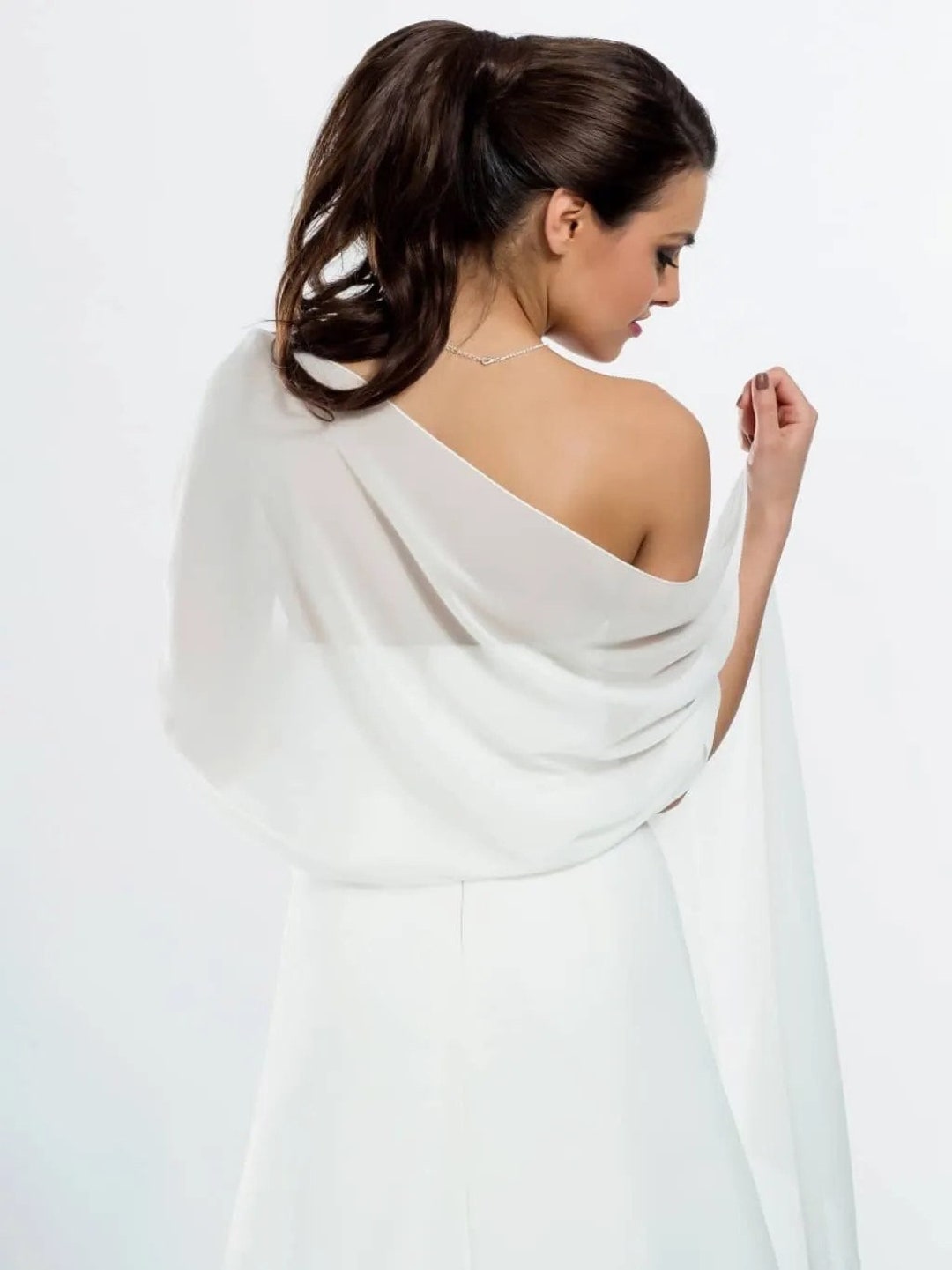 Chiffon Bridal Wrap, Wedding Scarf, Bridal Shawl - Etsy