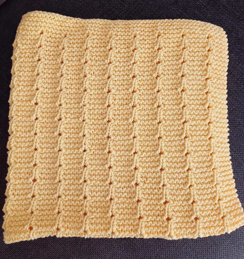Knit Baby Blanket Pattern: Easy Beginner Friendly (english PDF Pattern ...