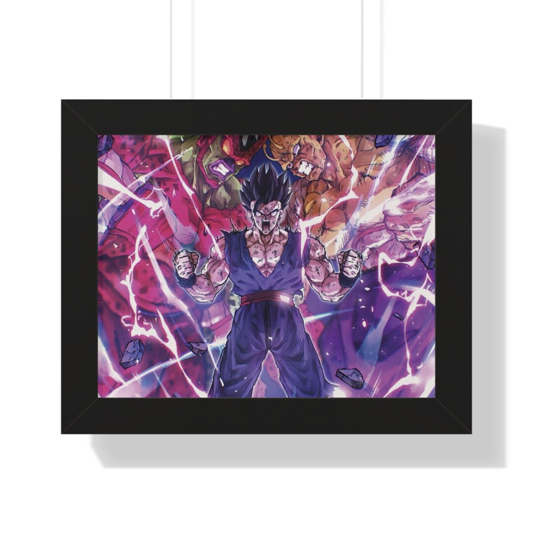 Horizontal Poster, Dragon Ball Z Ultimate Gohan Design, Anime Wall Art ...