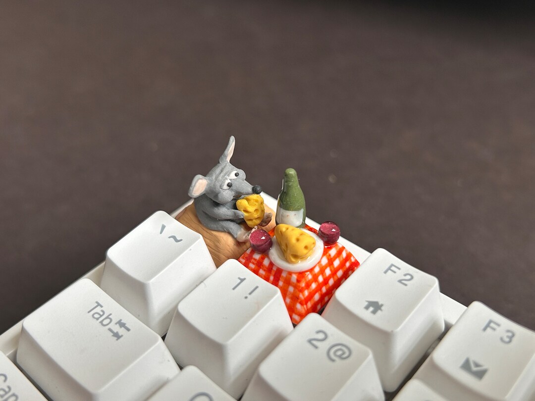 Rat Friend With Cheese Picnic Keycap Set - Etsy