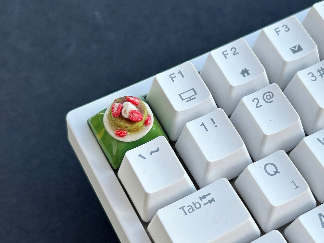 Strawberry Matcha Pancake Keycap - Etsy