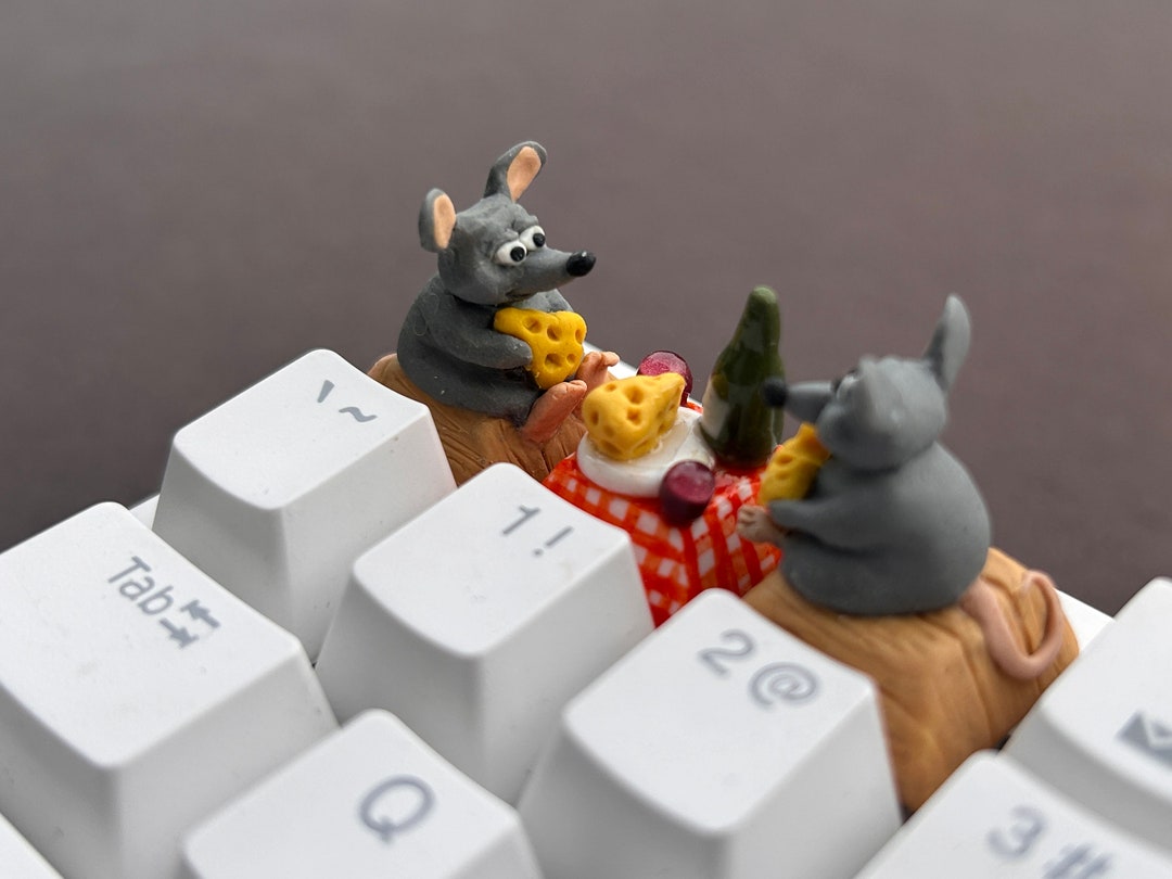 Rat Friends With Cheese Picnic Keycap Set - Etsy