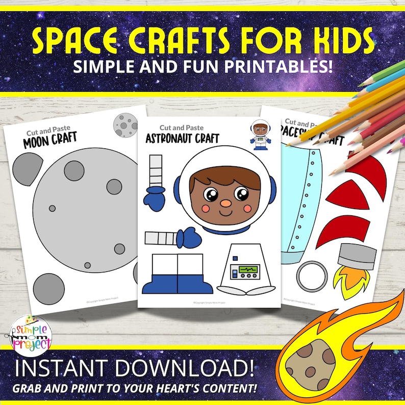 Solar System Cut and Paste Craft: Planet Activity (PDF) - Etsy