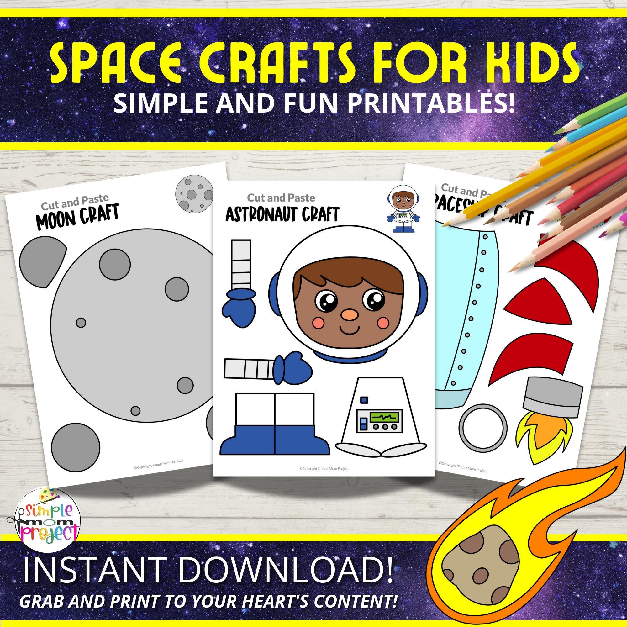 Solar System Cut and Paste Craft: Planet Activity (PDF) - Etsy