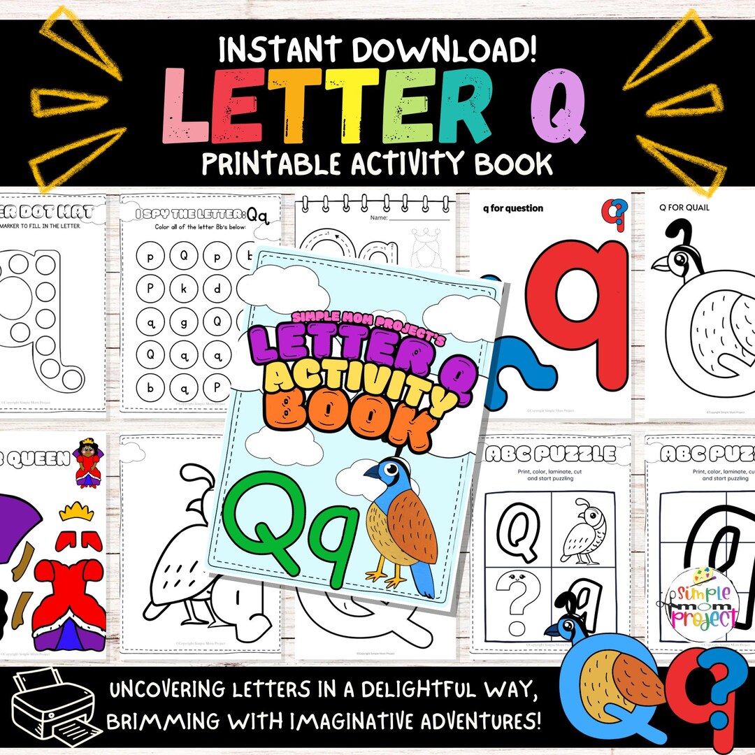 Letter Q Activity Printable Book for Preschool and Toddlers | Letter Q ...