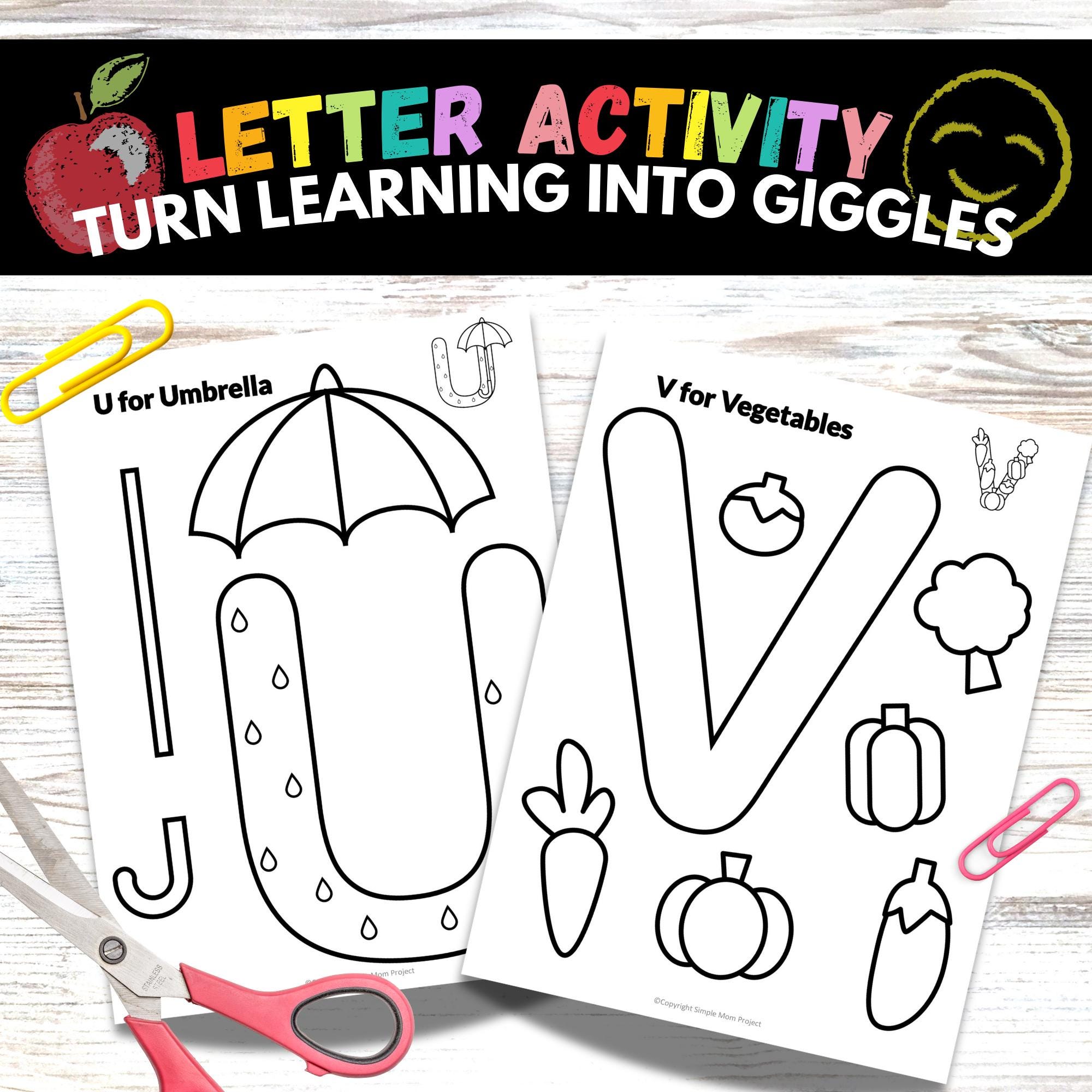 Alphabet Craft Printable ABC Crafts Printable Learning Letters Alphabet ...
