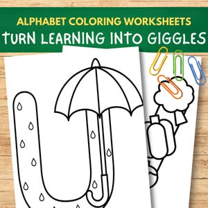 ABC Coloring Pages: Alphabet Learning, Preschool Printable (PDF File ...
