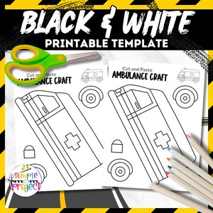 Printable Preschool Ambulance Craft Activity | Instant Download ...