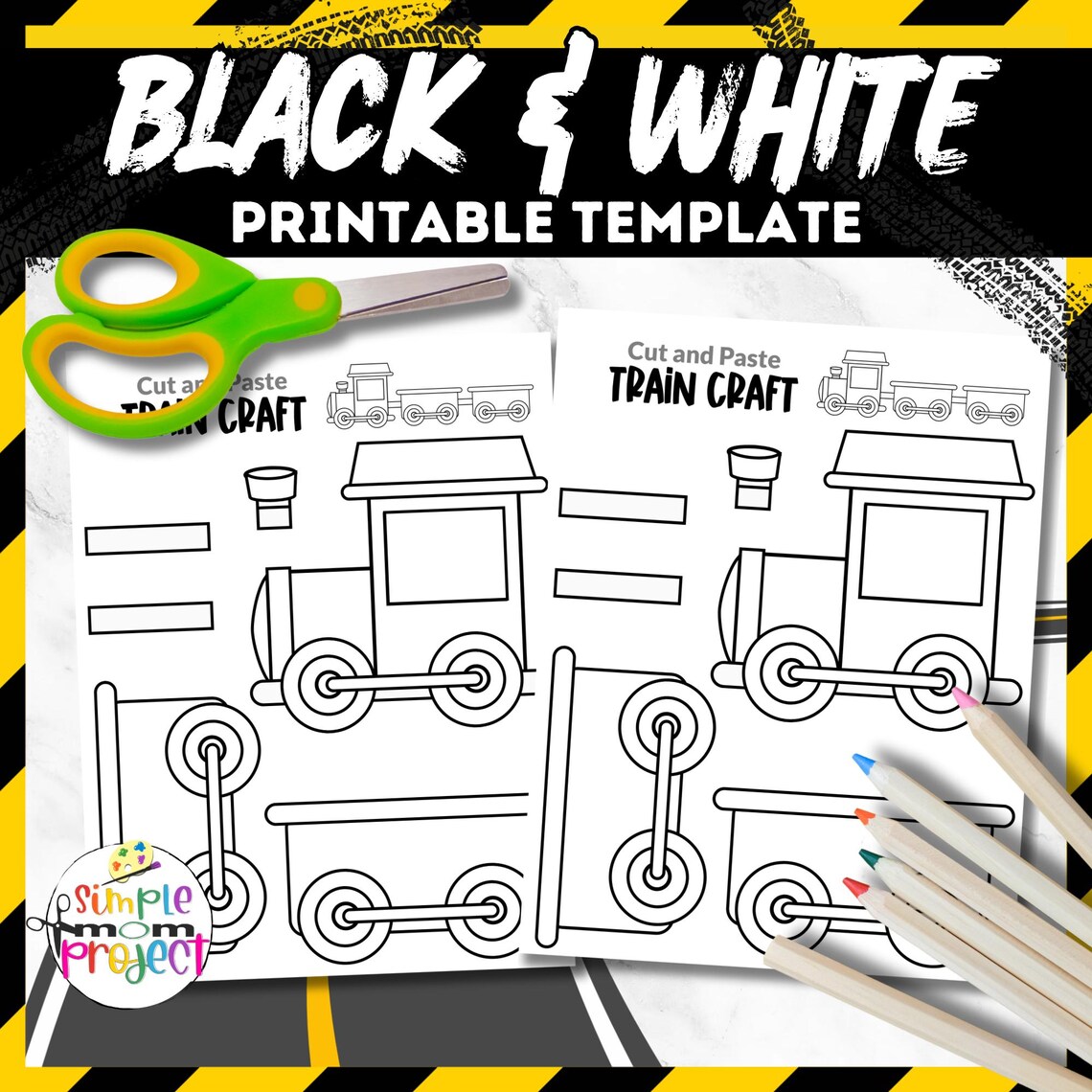 Printable Preschool Train Craft Activity | Instant Download | Train ...
