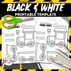 Printable Preschool Train Craft Activity | Instant Download | Train ...