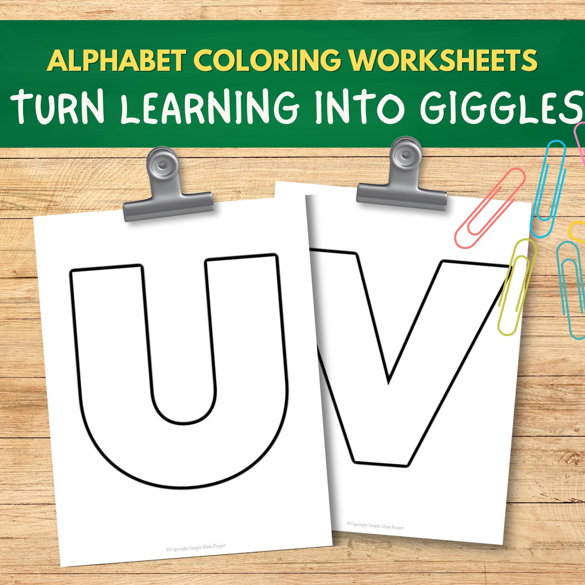 Lowercase Alphabet Coloring Pages: A-Z Letter Recognition (PDF) - Etsy