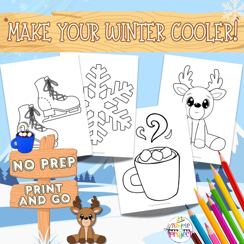 50+ Winter Templates | Winter Coloring Pages | Winter Theme Activity ...