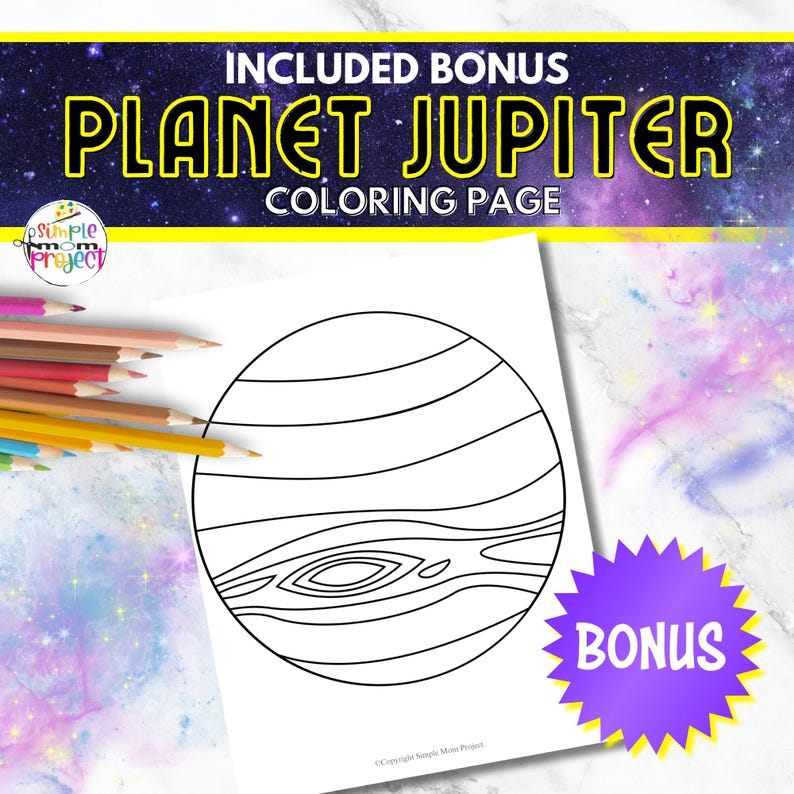 Jupiter Cut and Paste Printable Craft | Printable | Jupiter Activity ...