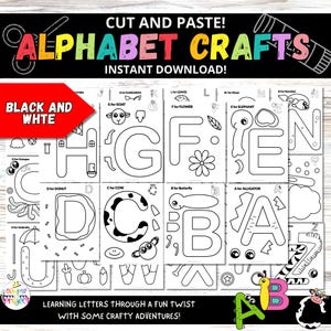 Alphabet Craft Printable ABC Crafts Printable Learning Letters Alphabet ...