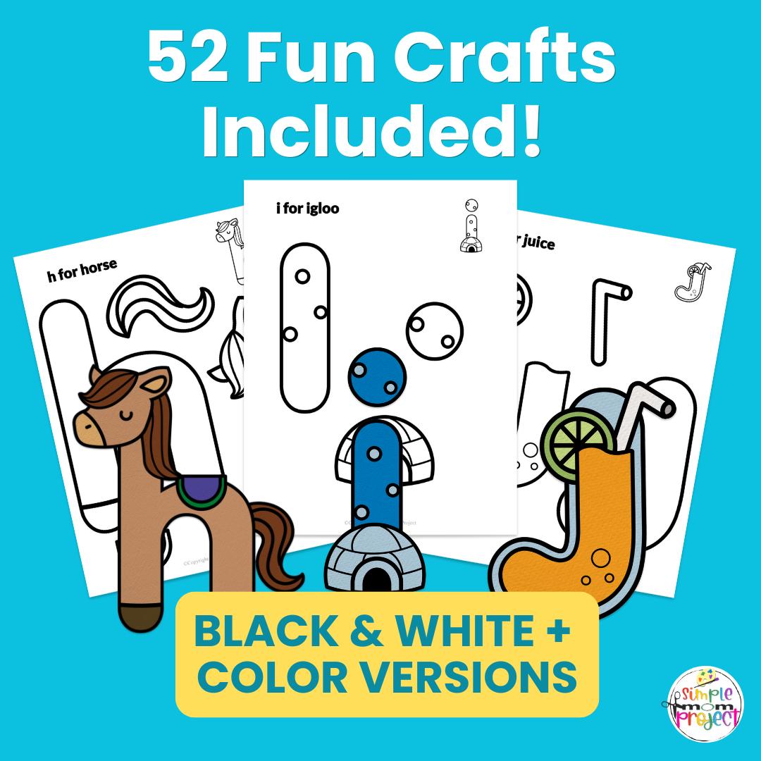 Ultimate Lowercase Alphabet Crafts | ABC Cut and Paste Printables ...