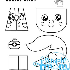 Community Helper Crafts: Cut and Paste Activity (PDF) - Etsy