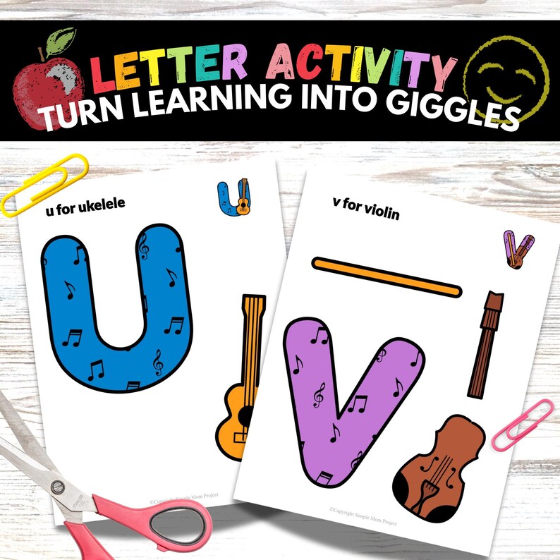Printable Lowercase Alphabet Crafts: Cut & Paste Activity (digital ...