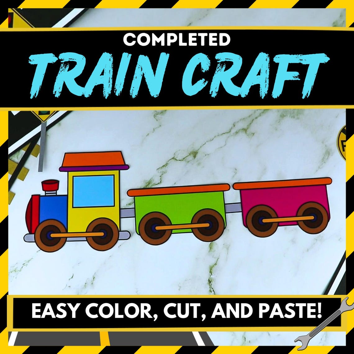 Printable Preschool Train Craft Activity | Instant Download | Train ...